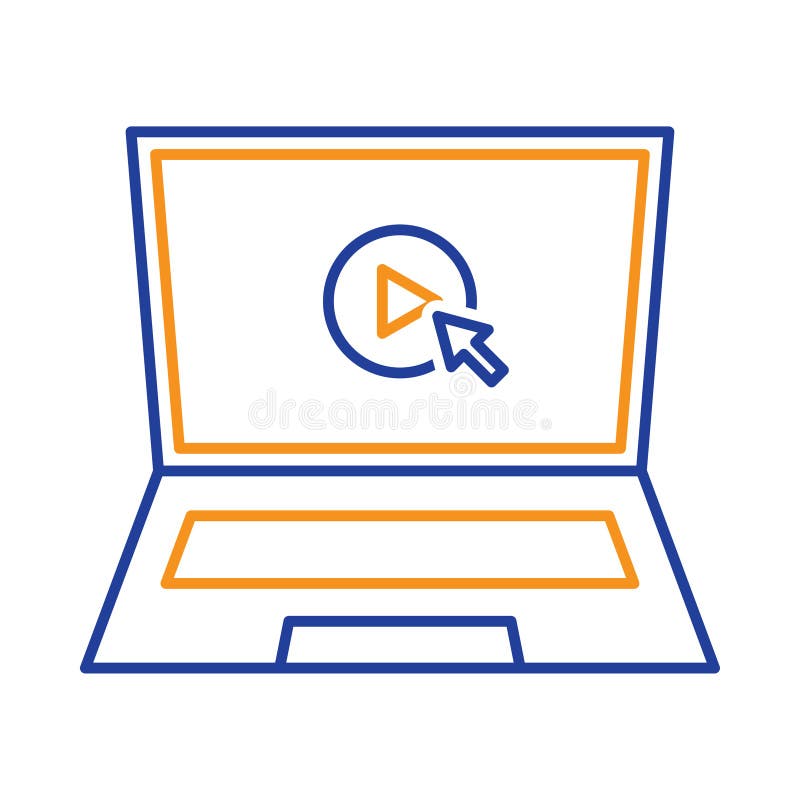 Video, Computer, Monitor, Laptop, Computer Video Player Icon Stock ...
