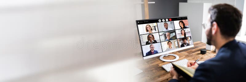 Video Conference Call stock photo. Image of learning - 249210516