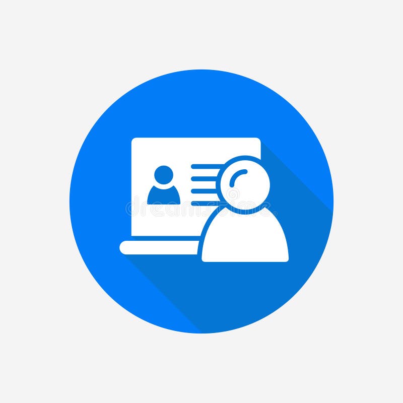 Video Conference Flat Vector Icon. Video Call Icon. Stock Vector ...