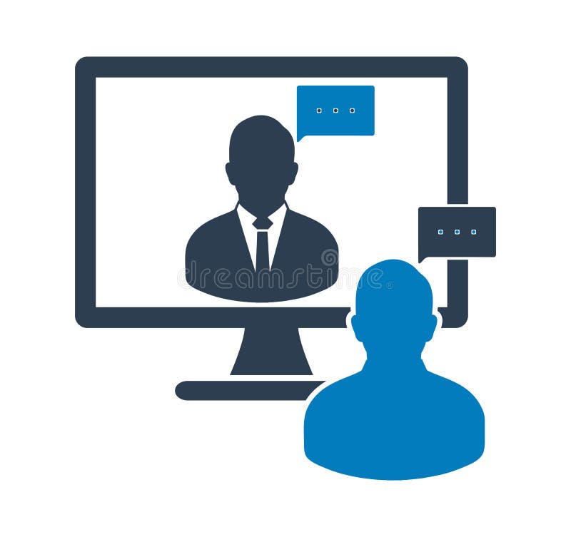 Video Conference From Home. Online Meeting With Colleagues, Work And ...