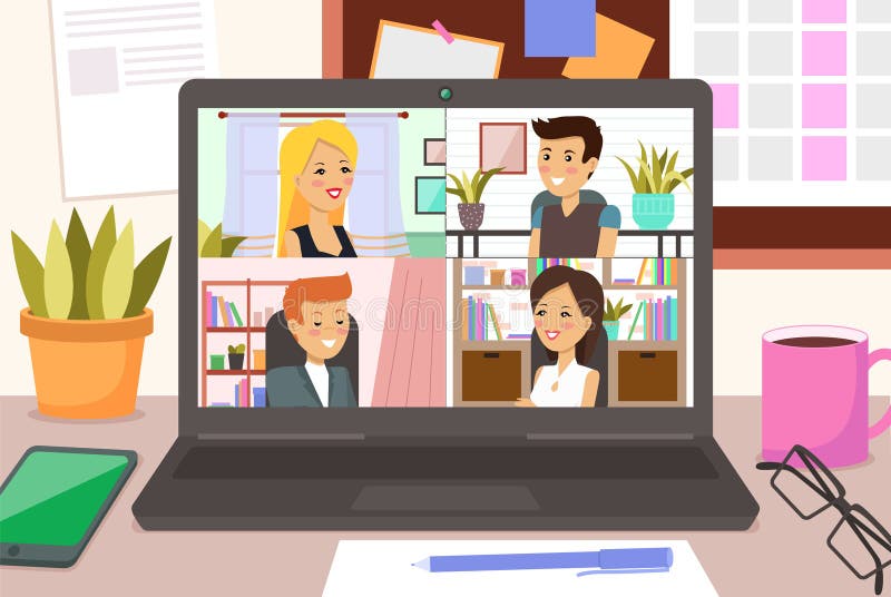 Virtual Intercommunication Stock Illustrations 118 Virtual Intercommunication Stock