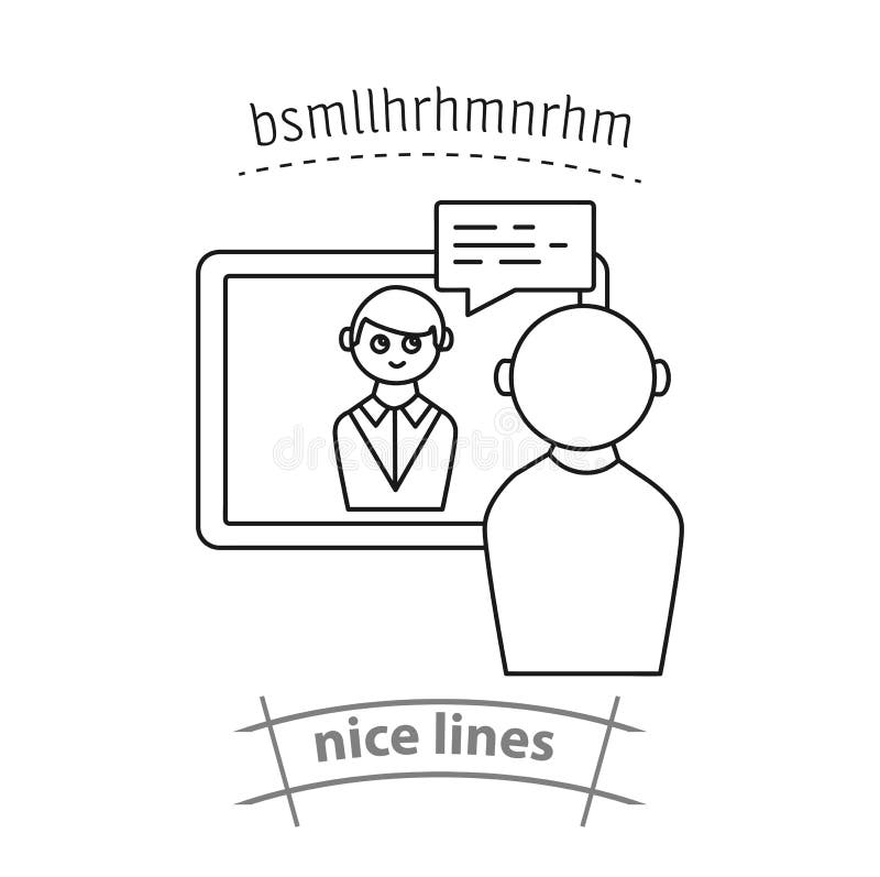 Online Interview Line Icon Stock Illustrations – 2,225 Online Interview ...