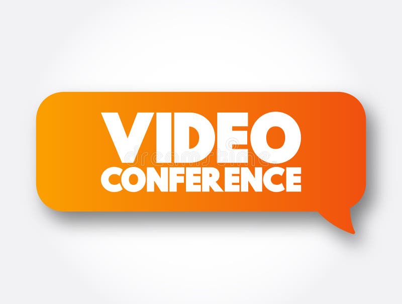 Video Conference Text Message Bubble, Concept Background Stock ...