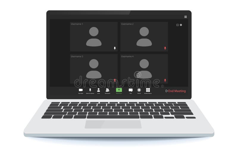 Video Call Icons Set.Video Conference.Video Call Icon Set Simple Design ...