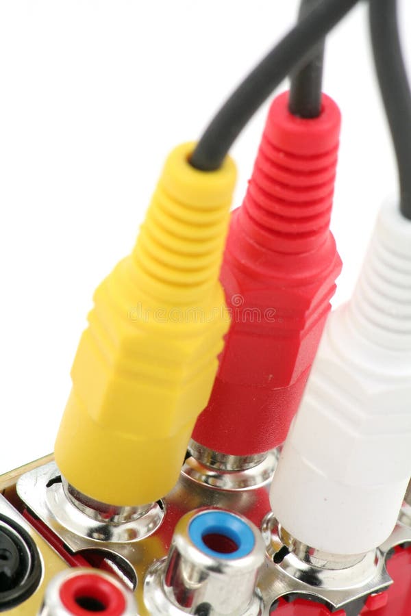 Video connector stock image. Image of plug, television - 1912543