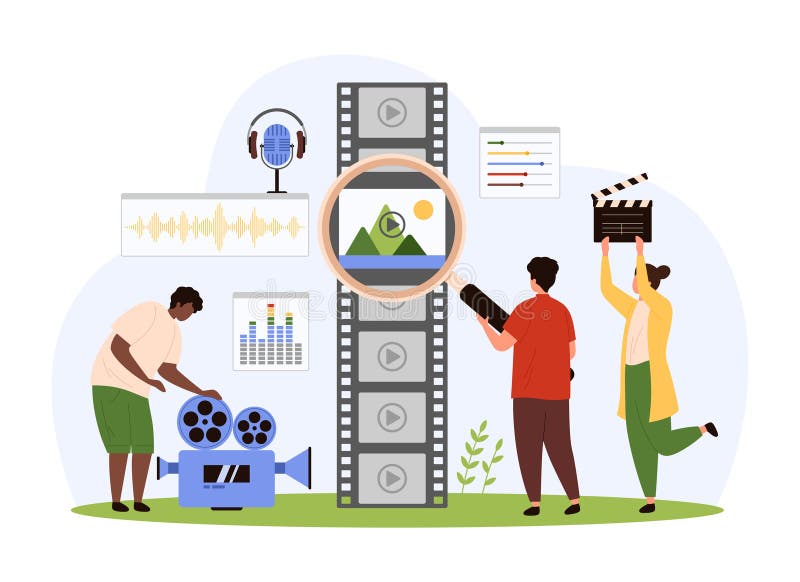 Video Content Editing Software Mobile App, Tiny People Edit Film ...