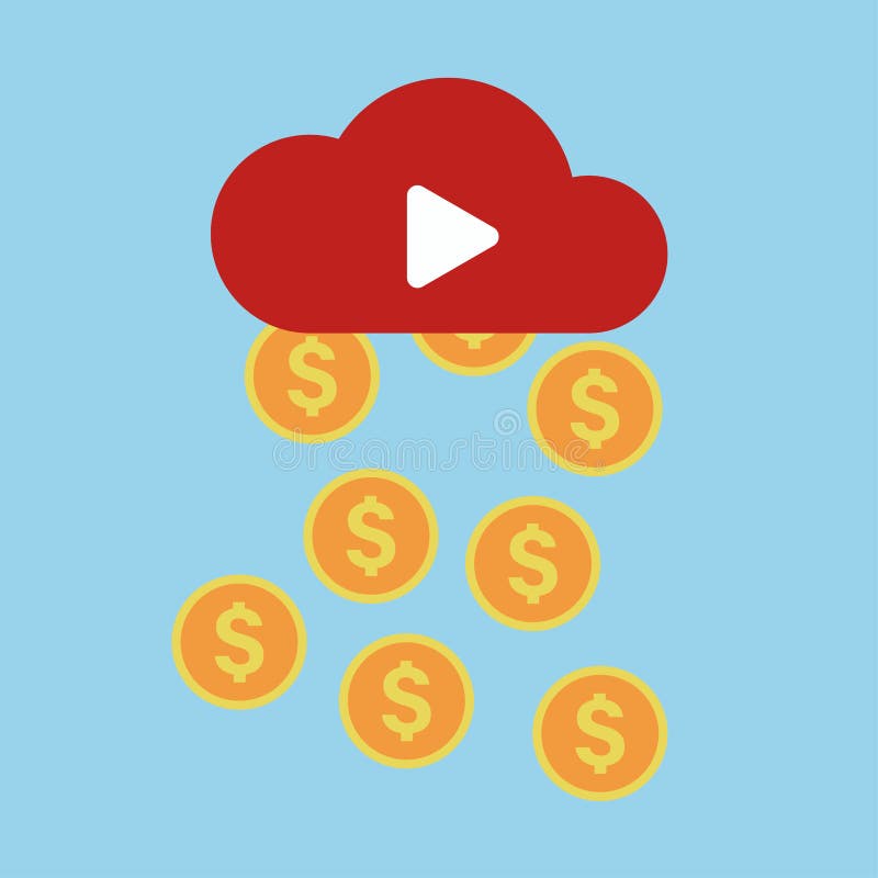 Content Monetization Icons, Signs, Outline Symbols, Concept Linear ...