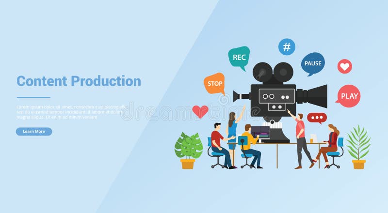 Video or Content Production Development Concept for Website Template or ... Video or Content Production Development Concept for Website Template or ...
