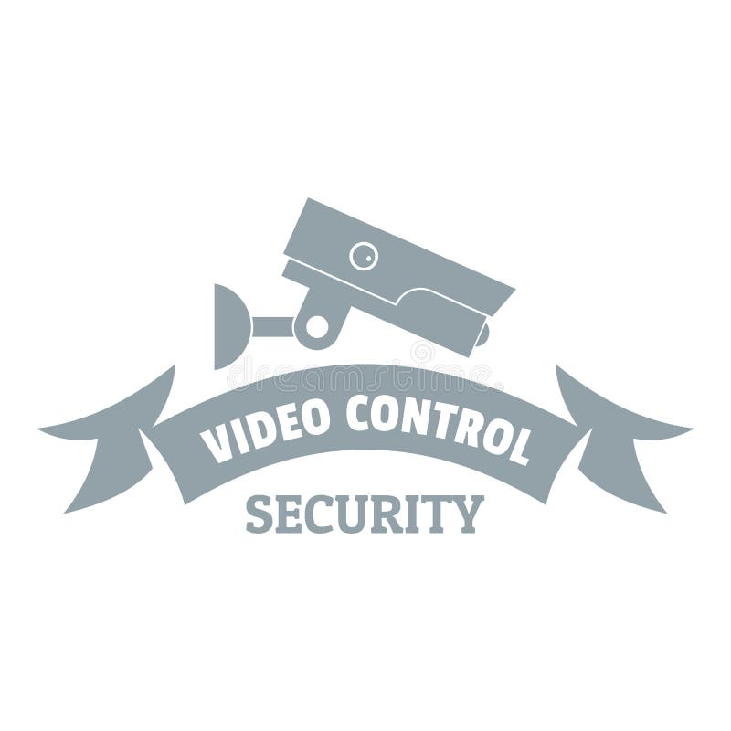 Video Control Logo, Simple Gray Style Stock Vector - Illustration of ...