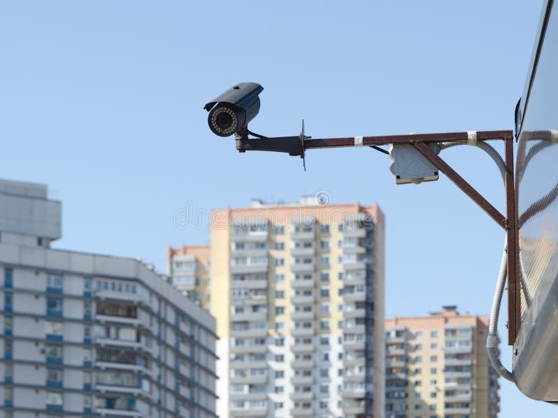 Video Control System (CCTV) Stock Image - Image of supervision, remote ...