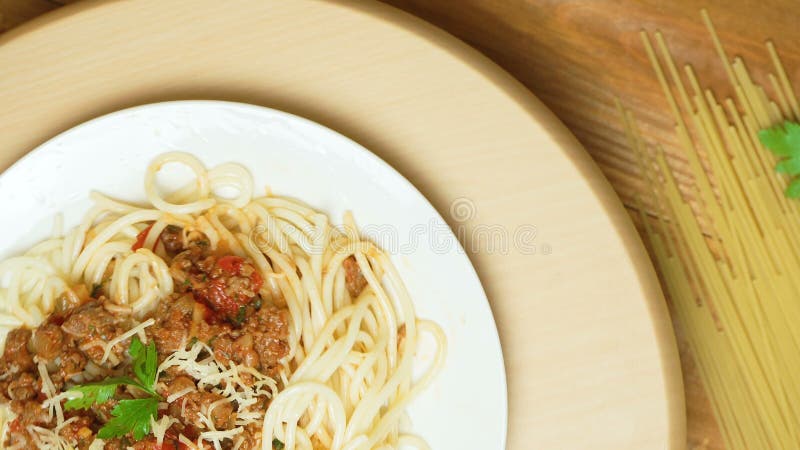 Video of Cooking of Pasta on Round Rolling Table Stock Footage - Video ...
