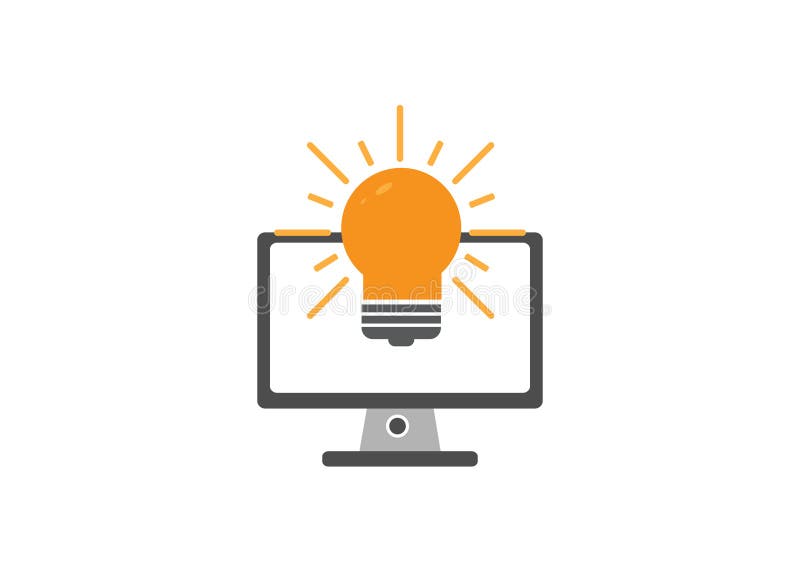 Flat Design Style Idea and Digital Device Vector Ilustration, Perfect ...