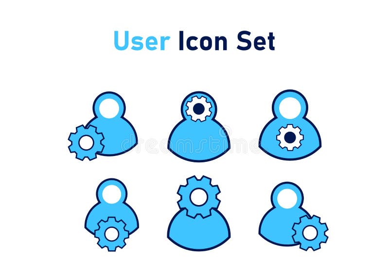Setting Icon. Setting with User Symbol. Concept of User Management ...