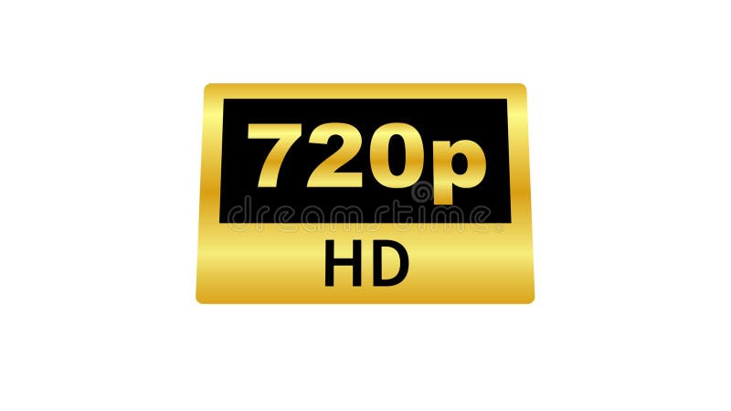 Video Dimension Labels. Video Resolution 720 Badge. Quality Design ...