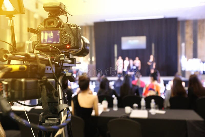 Video DSLR Camera Social Network Live Recording Stock Image - Image of ...