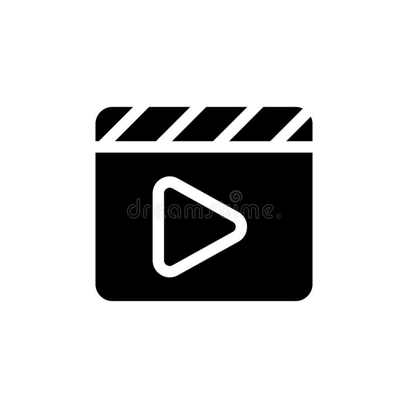 Video Editing Black Glyph Ui Icon Stock Vector - Illustration of ...