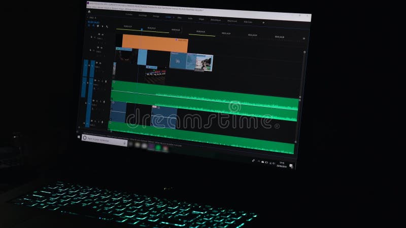 Video Editing on a Computer, Postproduction, Clip Maker- 4K Stock Video ...