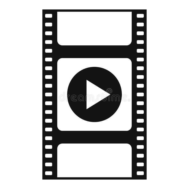 Computer Video Edit Icon Simple Vector. Design Production Stock Vector ...