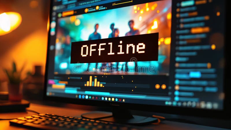 Video Editing Offline Dark Room Setup and Workflow Stock Video - Video ...