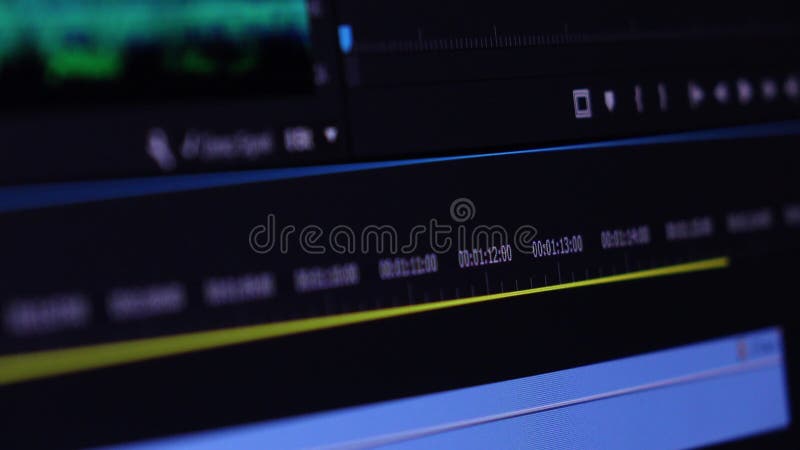 Video Editing Timeline - Editor Going through Clips and Frames Stock ...