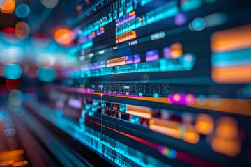 Video Editing Software Interface Showing Timeline Editing Process Stock ...