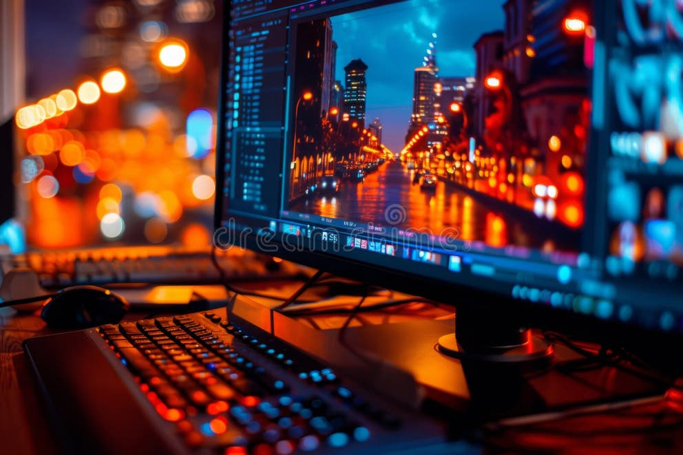 Video Editing Software Interface Showing Timeline Editing Process Stock ...