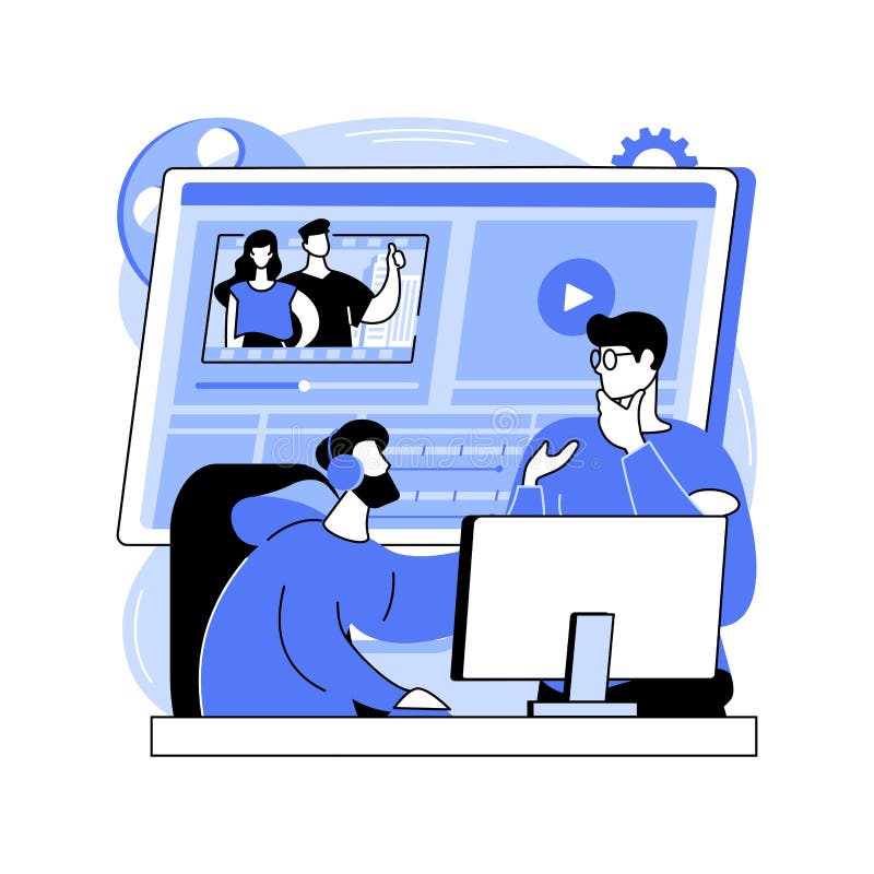 Video Editing Software Isolated Cartoon Vector Illustrations. Stock ...