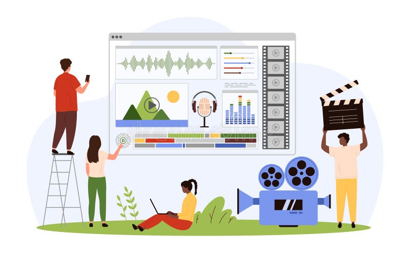 Video Editing Software Mobile App, Tiny People Edit Film, Control Sound ...
