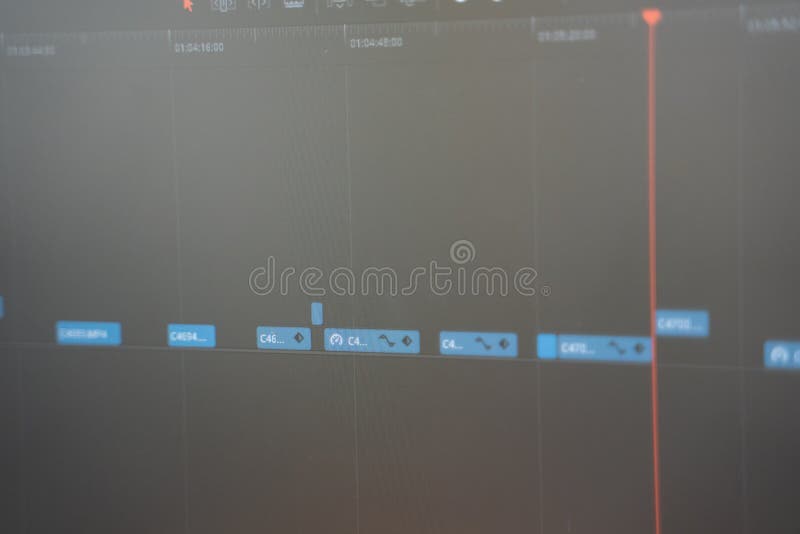 Video Editing in a Special Program. Production on Television. Computer ...