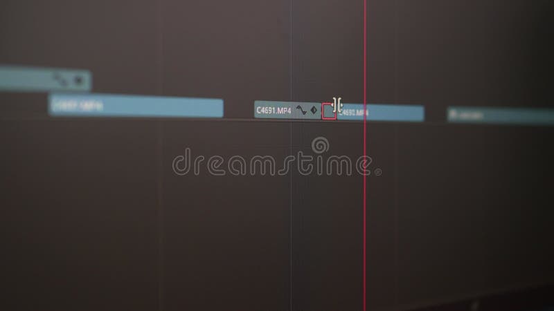 Video Editing in a Special Program. Production on Television. Computer ...