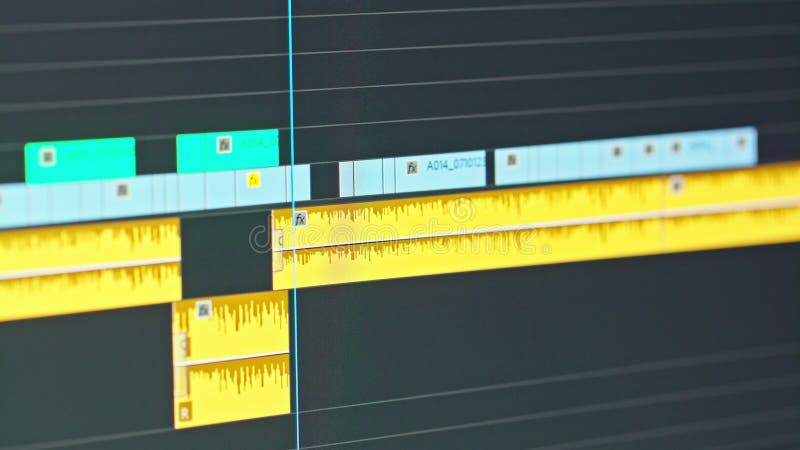 Video Editing Timeline - Editor Going through Clips and Frames Stock ...