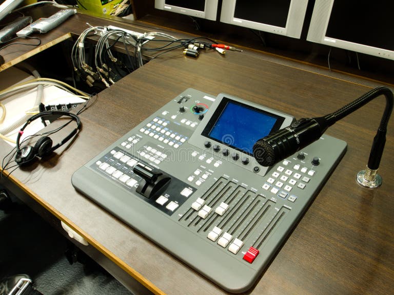 Video Editing Workstation stock photo. Image of knobs - 18933058