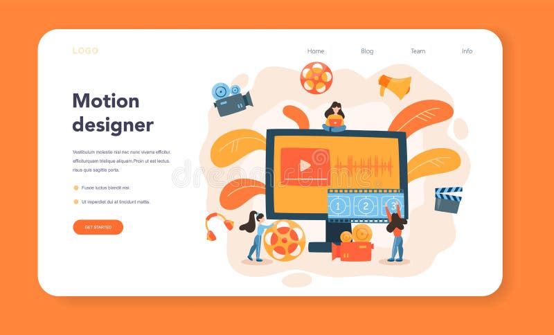 Video Editor or Designer Web Banner or Landing Page. Artist Create ...