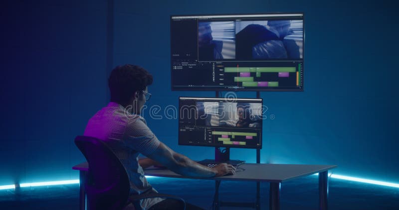 Video Editing Room Setup