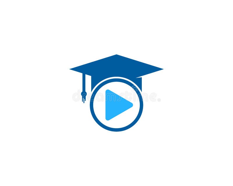 Video Education Icon Logo Design ELement Stock Vector - Illustration of ...