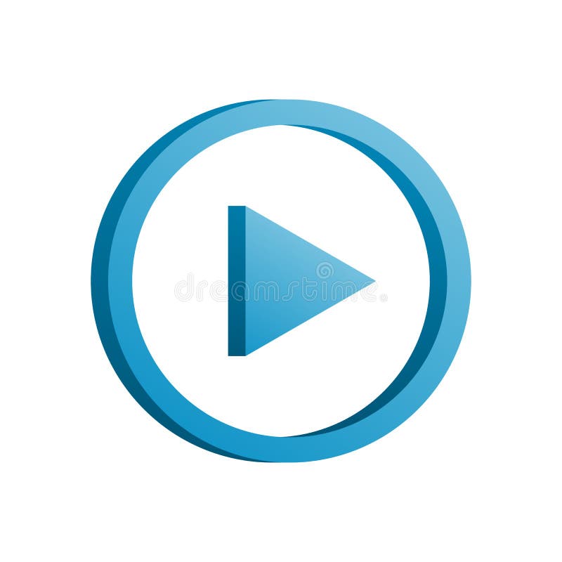 3d Play Icon Vector Illustration. Free Royalty Images. Stock Vector ...