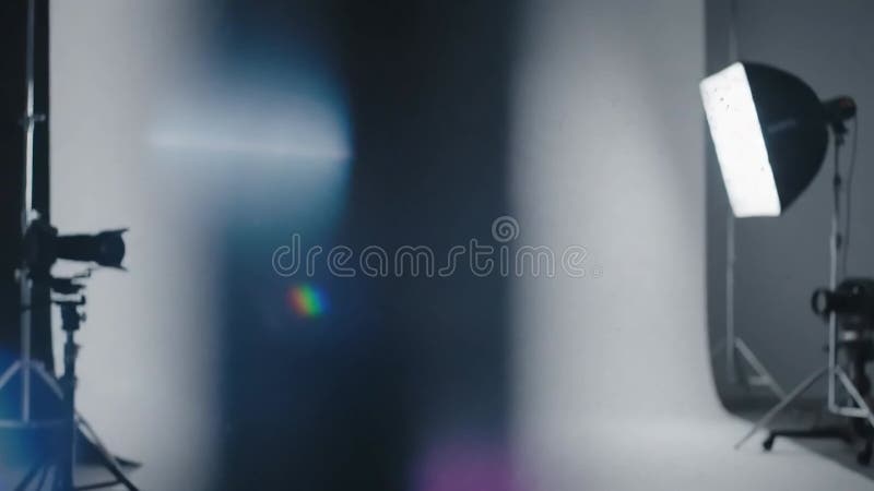 Abstract Studio Background with Light Leaks and Camera Equipment ...