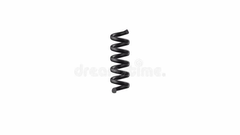 Dynamic Coil Spring Jump Animation Stock Video - Video of jump ...
