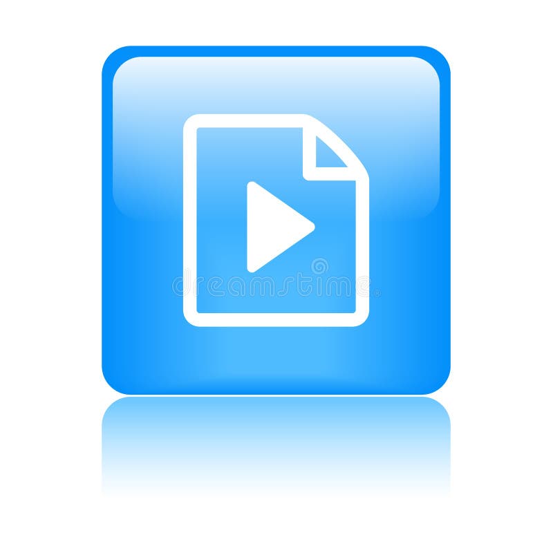 Video file format icon stock illustration. Illustration of document ...