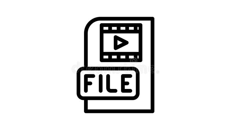 Save File In Folder Color Icon Animation Stock Footage Video Of Form