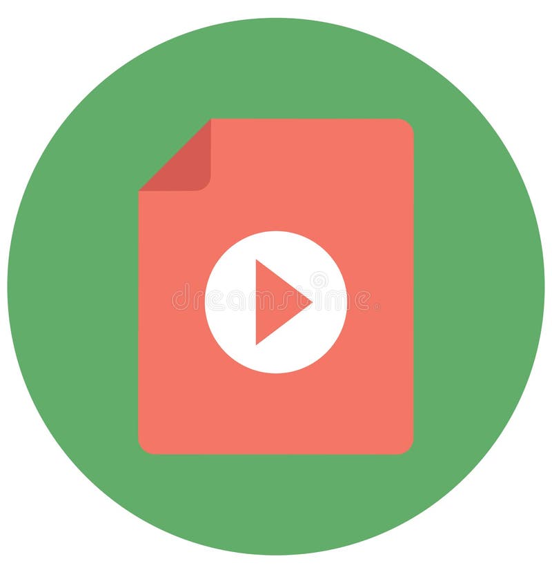 Video File Vector Icon that Can Be Easily Edit or Modified Stock Vector ...