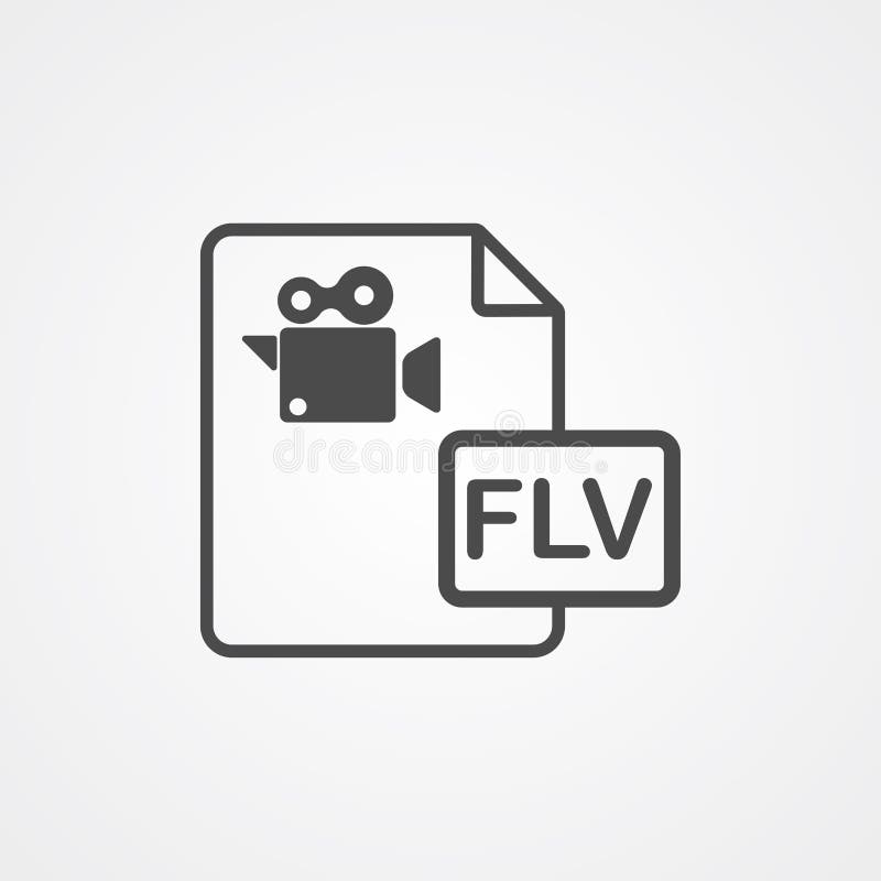 Video File Vector Icon Sign Symbol Stock Vector - Illustration of ...