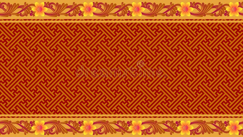 Balinese Traditional Carving Style Woven Bamboo Decoration Seamless ...