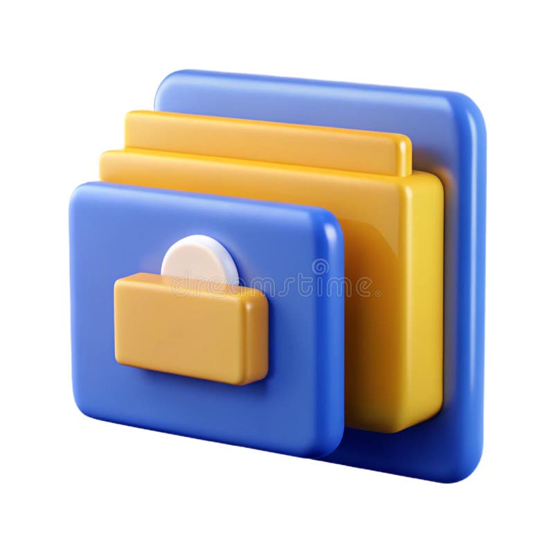 Video Folder 3D Icon stock illustration. Illustration of sleek - 359121245