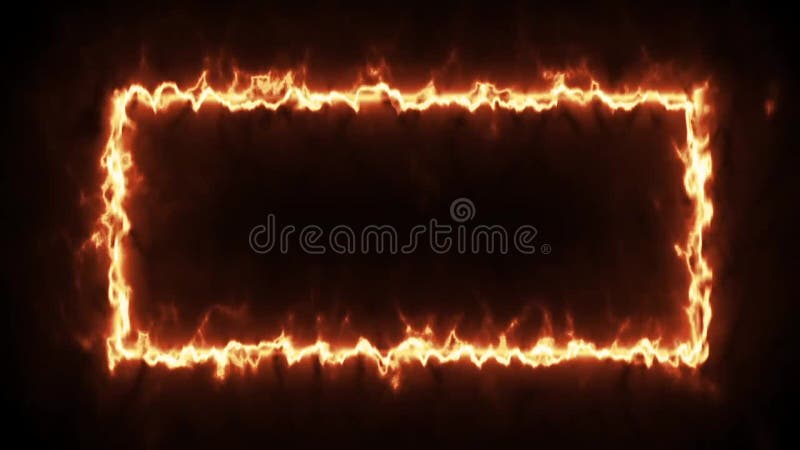 Video Footage Animated Fire Frame Stock Footage - Video of decorative ...
