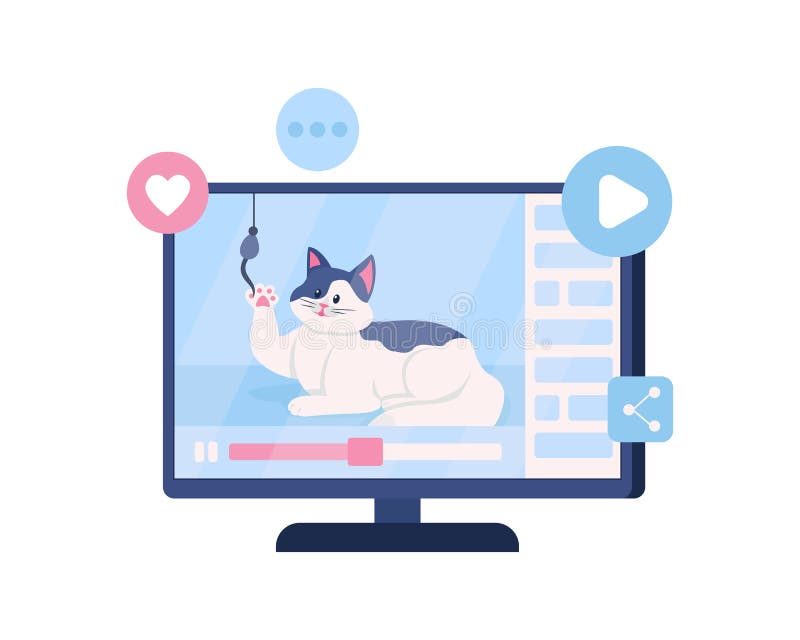 Video Cat Vector Stock Illustrations – 1,585 Video Cat Vector Stock ...