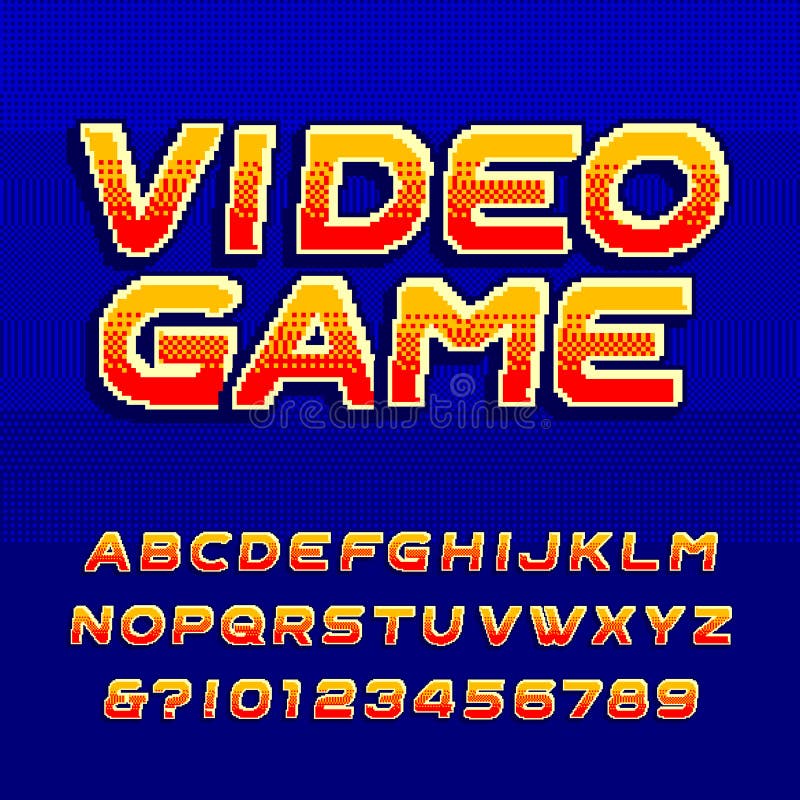Video Game Alphabet Font Pixel Letters And Numbers Di - vrogue.co Video Game Alphabet Font Pixel Letters And Numbers Di - vrogue.co