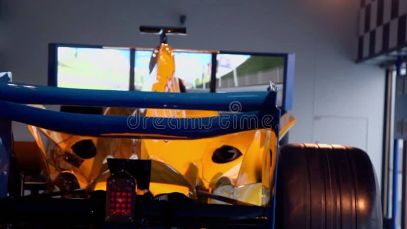 Video Game Apparatus with Sport Car Model Which Stock Footage - Video ...