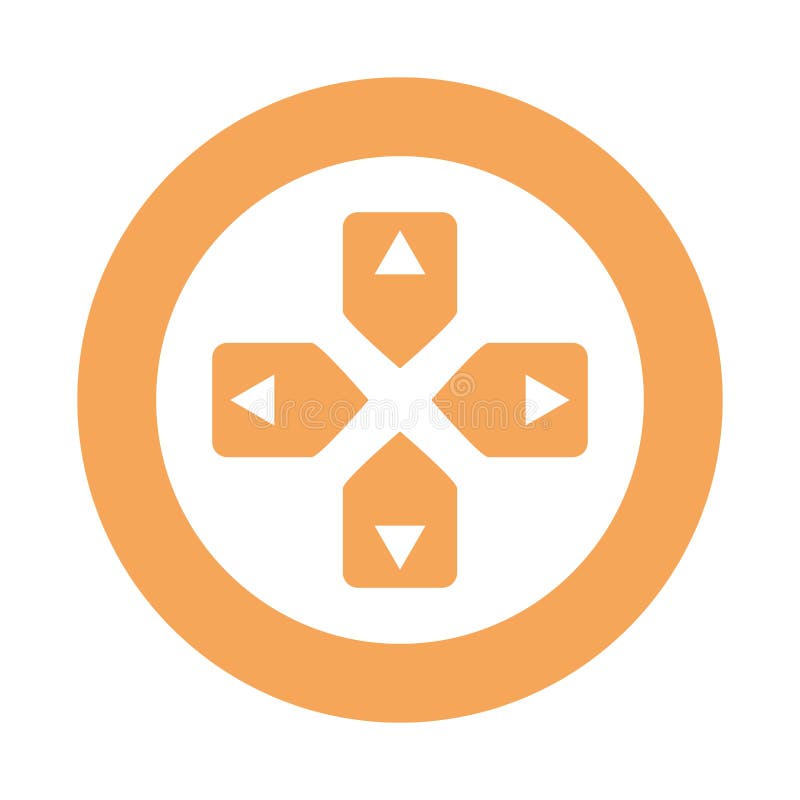 Video Game Arrows Button Control Stock Vector - Illustration of ...