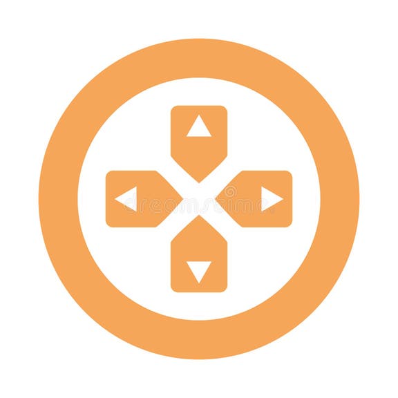 Video Game Arrows Button Control Stock Vector - Illustration of ...